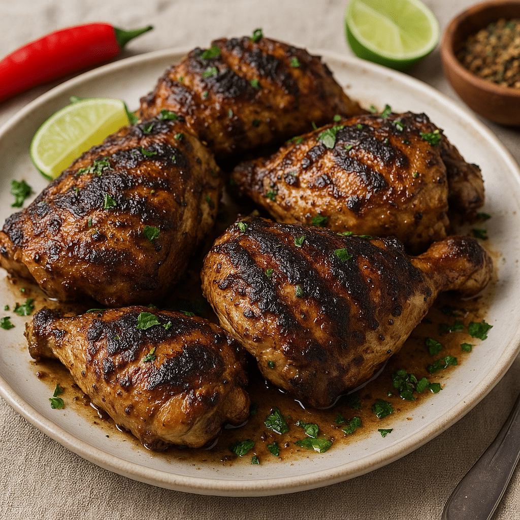 Jerk Chicken (Frango Jamaicano Temperado e Grelhado) - Delícias Online